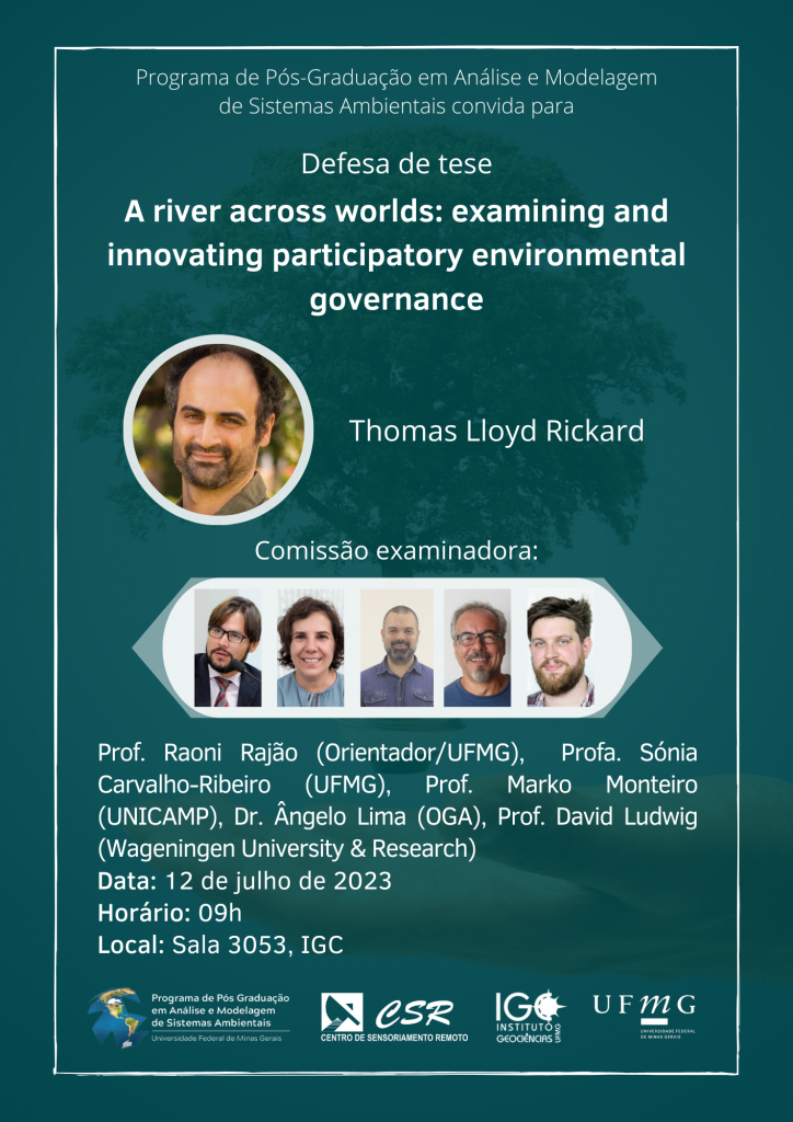 Defesa de tese – Thomas Rickard – Programa de Pós-Graduação em Análise ...